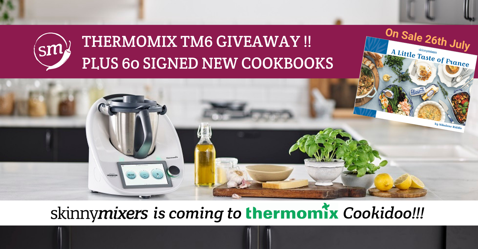 Win a TM6 ! New Cookbook & SM on Cookidoo! - Skinnymixers