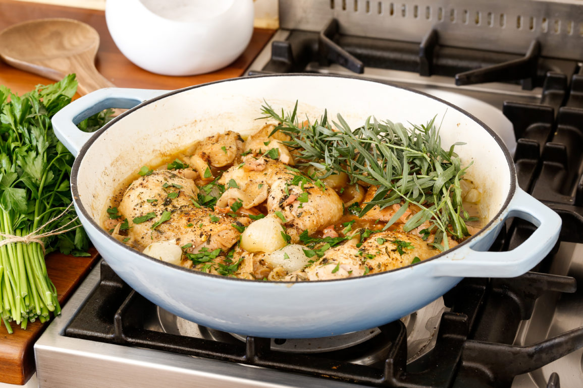 ALToF: Coq au Vin Blanc (chicken with white wine) - Skinnymixers