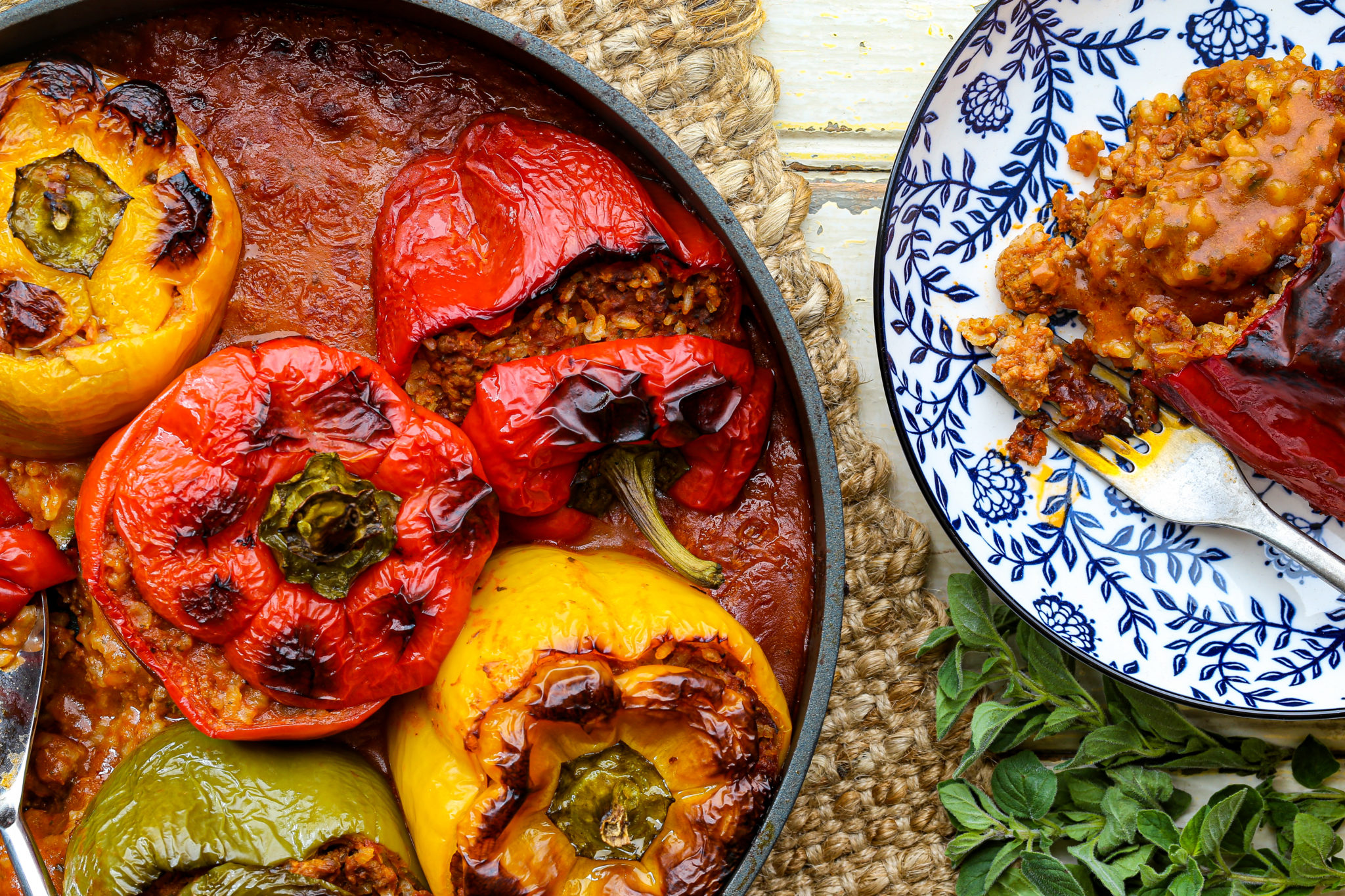 ALToG: Yemista (stuffed capsicums) - Skinnymixers