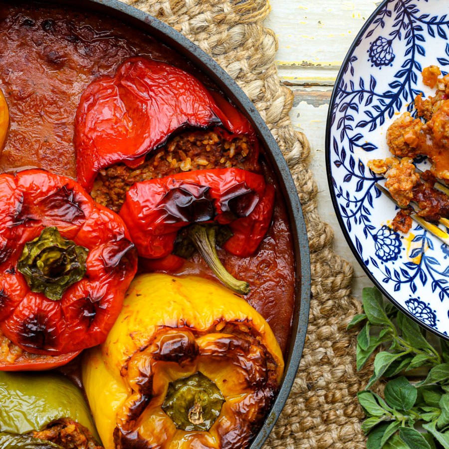 ALToG: Yemista (stuffed capsicums) - Skinnymixers