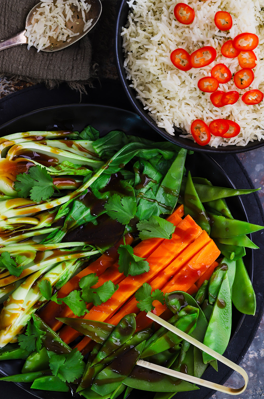 SKINNYASIA: Chinese Vegetables & Rice - Skinnymixers