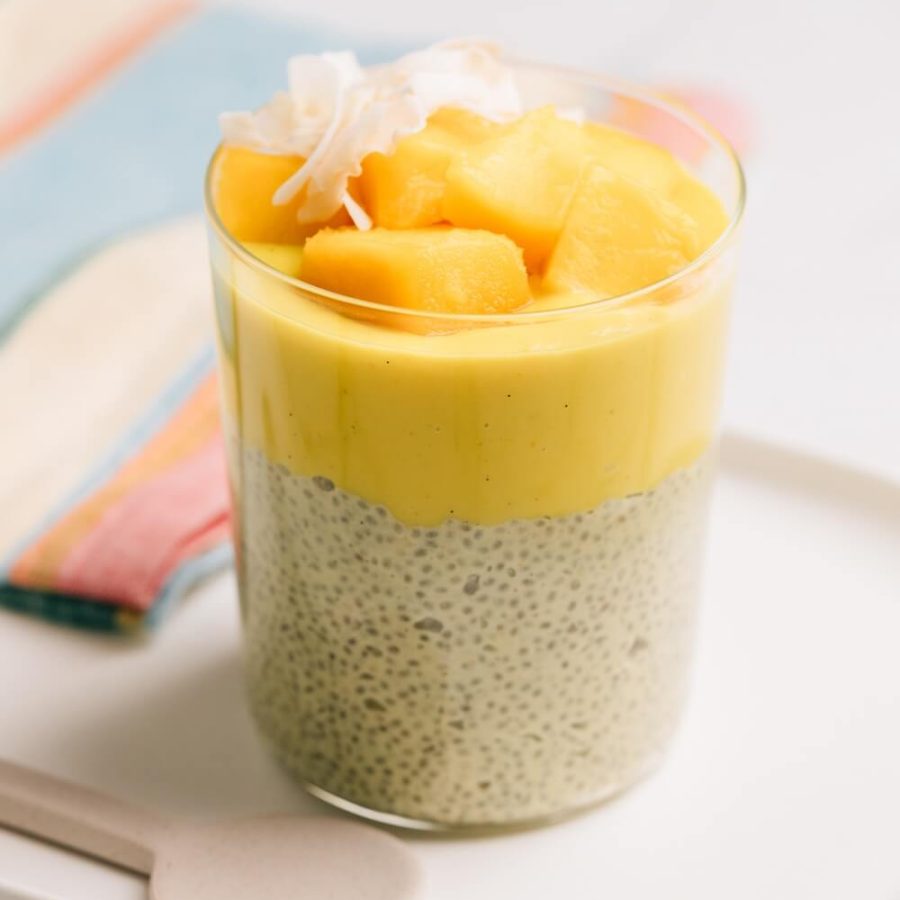 Mango Coconut Chia Pudding - Skinnymixers