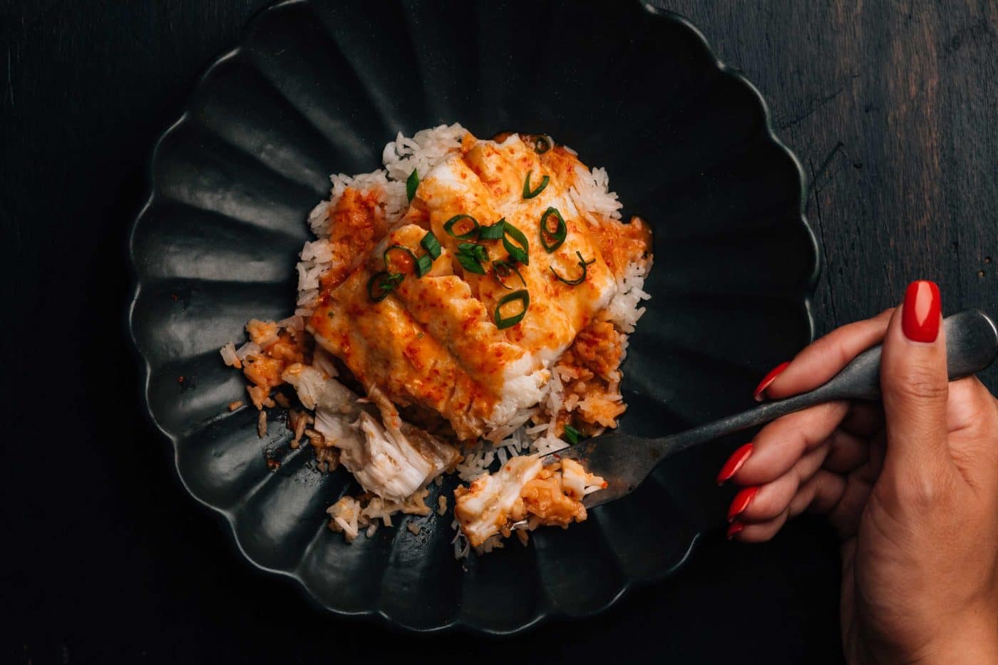 skinnymixer's Coconut Sriracha Fish with Coconut Rice - Skinnymixers